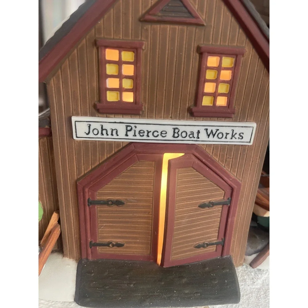 Department 56 | Holiday | Dept 56 New England Village Pierce Boat Works ...